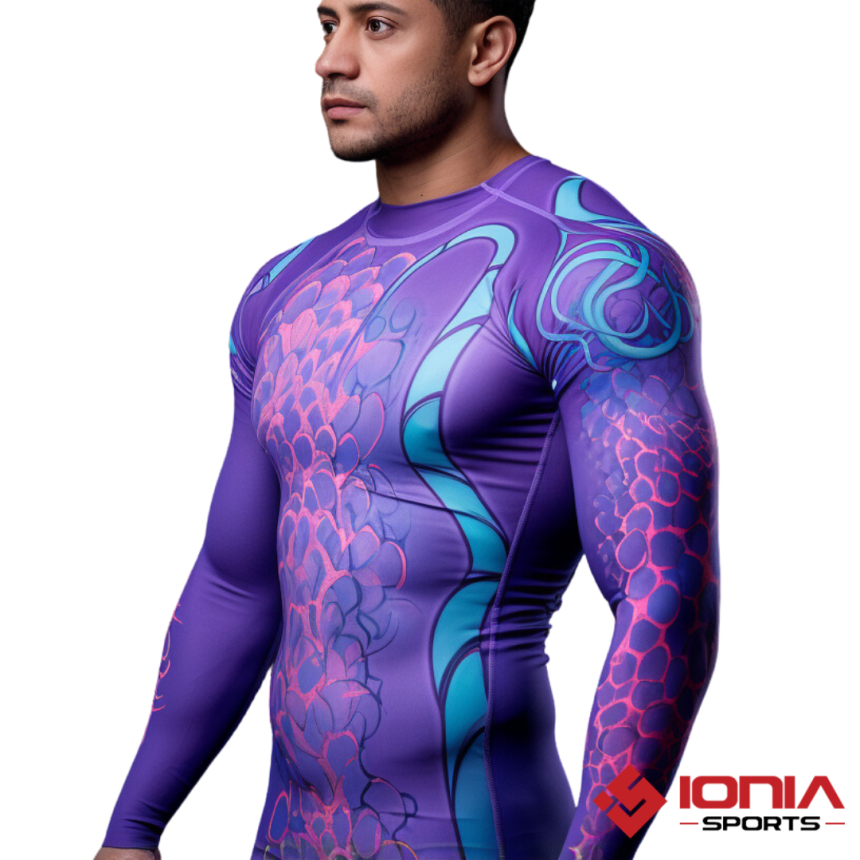 Purple Rash Guard - Ionia Sports
